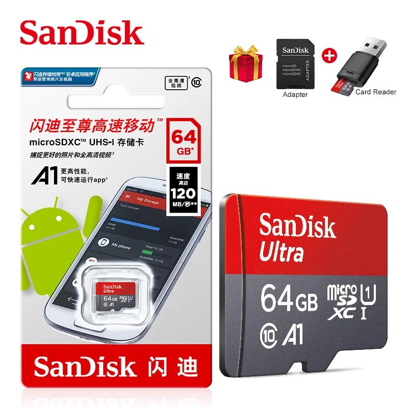 SanDisk Ultra 64GB microSDXC UHS-I A1
