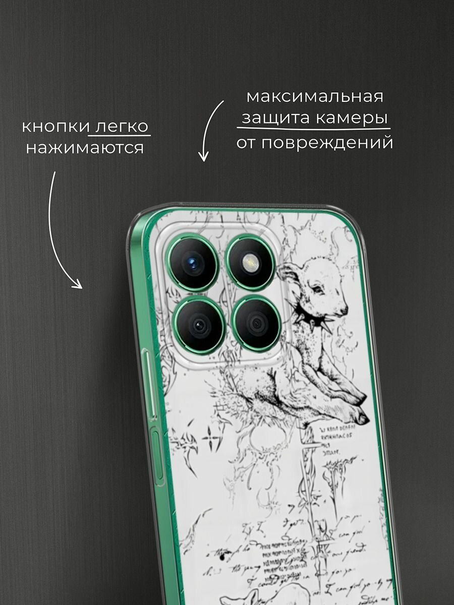 Чехол на Honor X8B / Хонор X8B с принтом "Готический ягненок" — фото 1