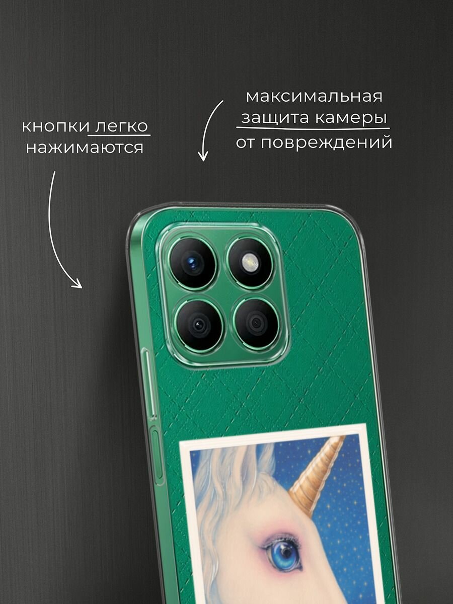 Чехол на Honor X8B / Хонор X8B с принтом "Глаз единорога" — фото 1