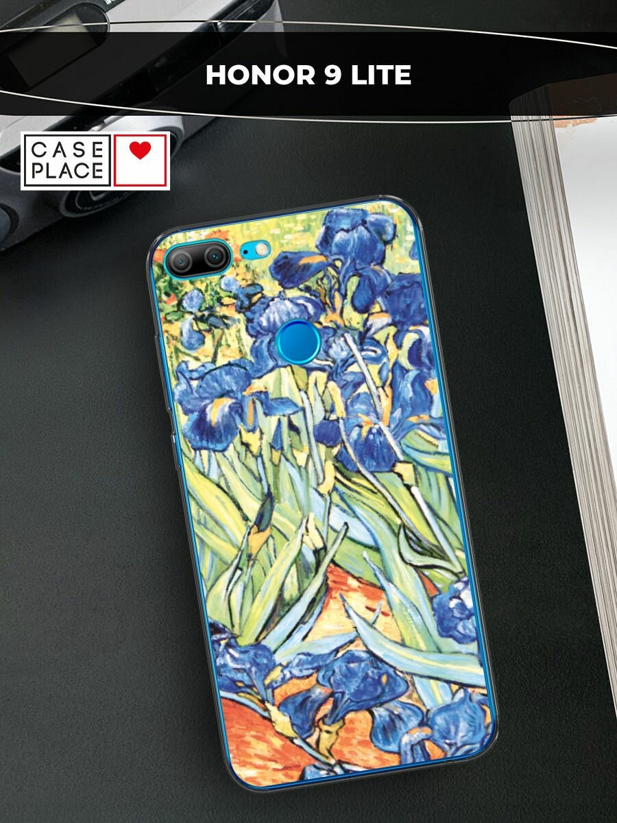 Чехол на Honor 9 Lite / Хонор 9 Лайт с принтом "Ирисы Ван Гог"