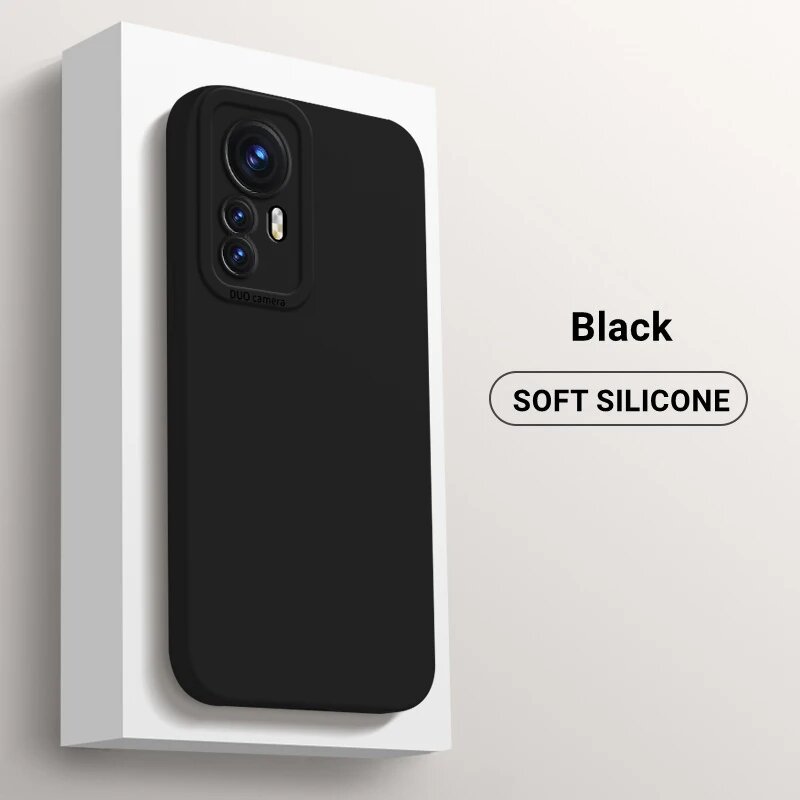 Черный силиконовый чехол Poco F7