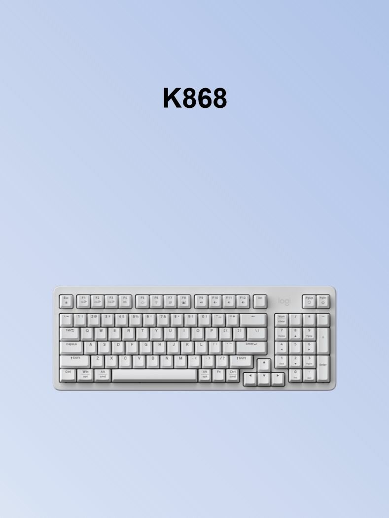 Беспроводная механическая клавиатура Logitech K868 с подсветкой