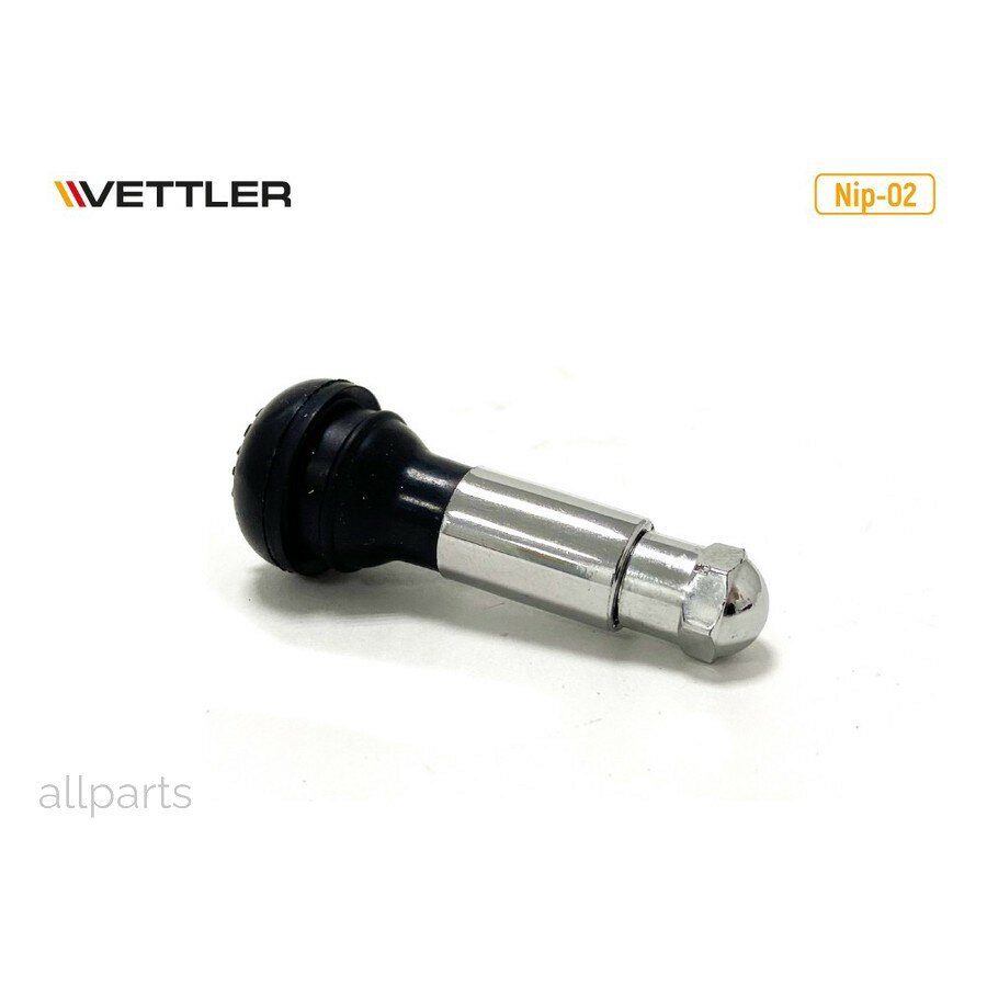 VETTLER NIP02 Вентиль для бескамерных шин (414) (L-38 мм) (хром) VETTLER Vettler Nip02