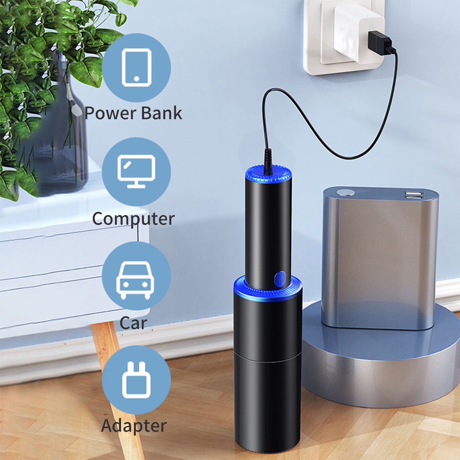 10000 Па автомобильный пылесос портативный мини ручной USB пылесос 120 Вт мощный всасывающий пылесос для уборки шерсти домашних животных пыли гравия домашний офис