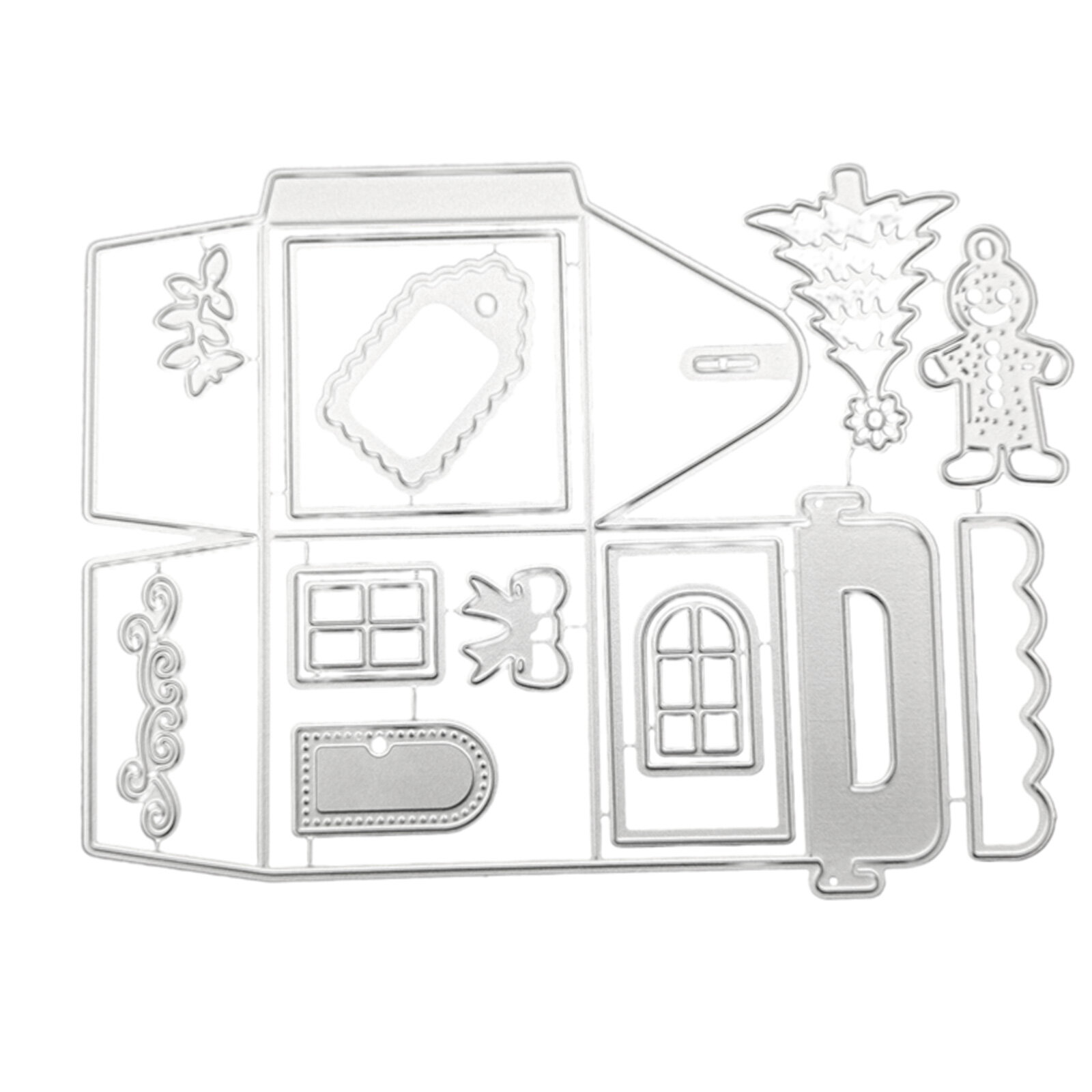 Подарочная Коробка Для Резки Металла Умирает Трафарет DIY Альбом Для Скрапбукинга Бумажная Открытка Шаблон