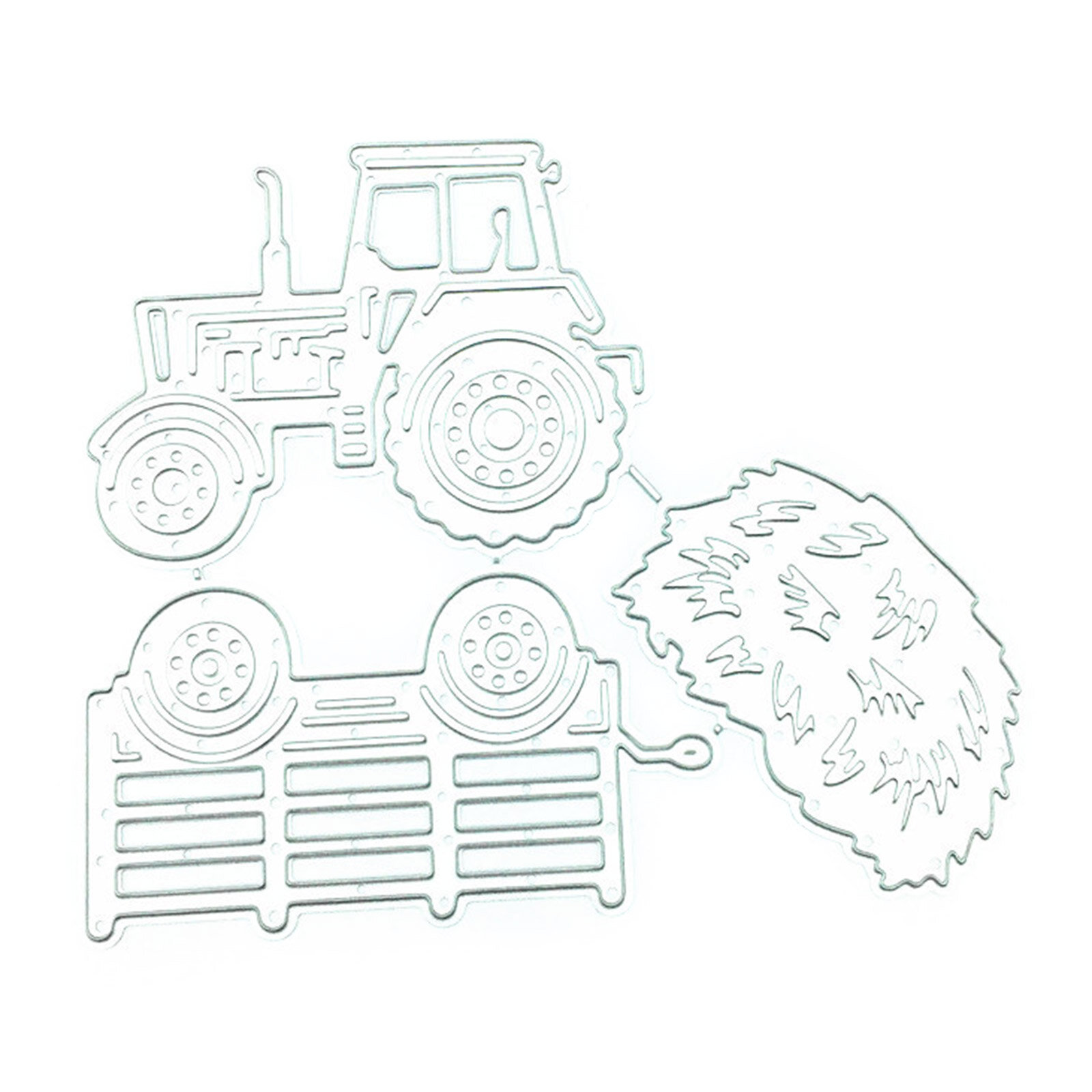 Вырубные штампы в виде тракторной соломинки, трафареты для тиснения ножом для рукоделия