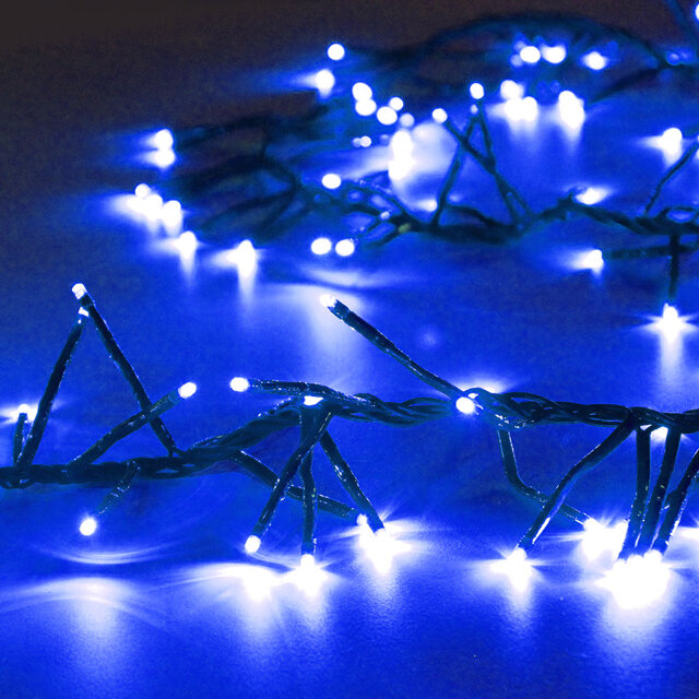 Электрогирлянда Фейерверк Cluster Lights 200 синих микроламп, 2 м, синий ПВХ, соединяемая, IP20, Snowhouse (Сноухаус), FC200-B-E