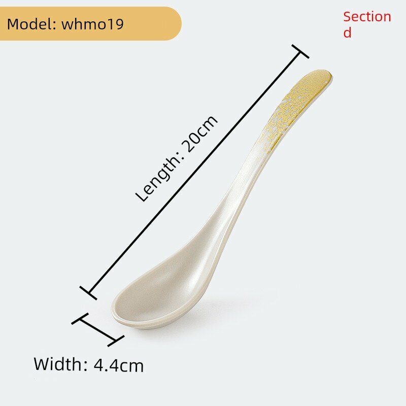 Ложка из меламина Xiangyuan для ресторанов и отелей, маленькая ложка для супа, имитация фарфора, пластиковая ложка Тип