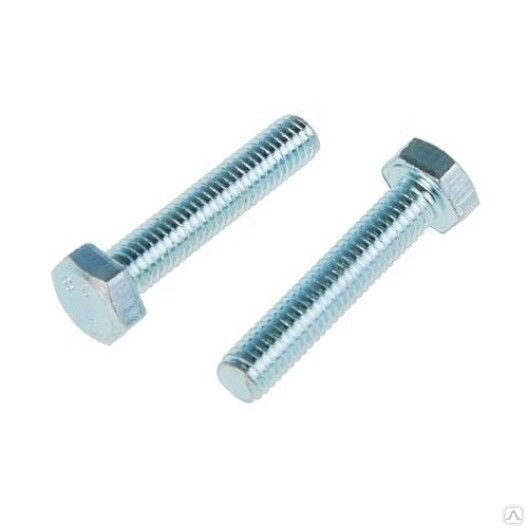 Болт DIN933 М10х40 класс прочности 5.8 покрытие цинк 5 шт Крепдил-Фасовка