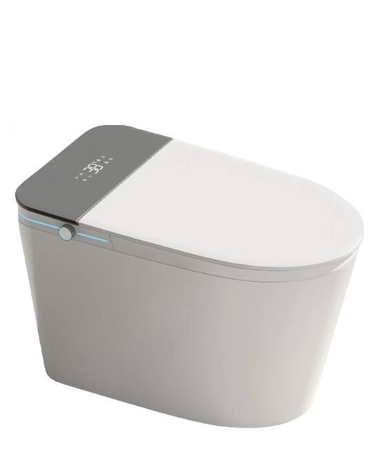 Унитаз напольный Ceruttispa ESTER Smart CT10617 с дистанционным управлением, безободковый, слив-торнадо, белый