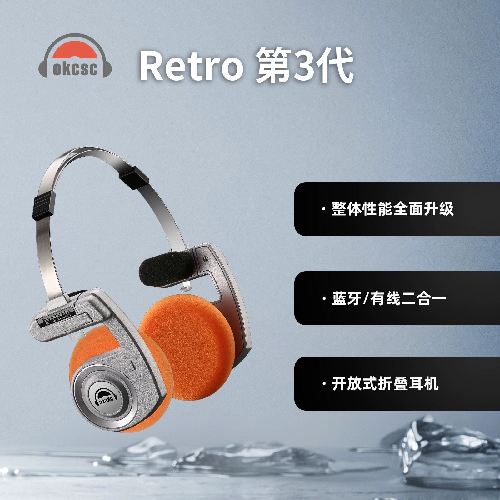 Наушники WhatPlus American Retro — полноразмерные Bluetooth-наушники для уличной фотографии, подходят для okcsc RETRO3