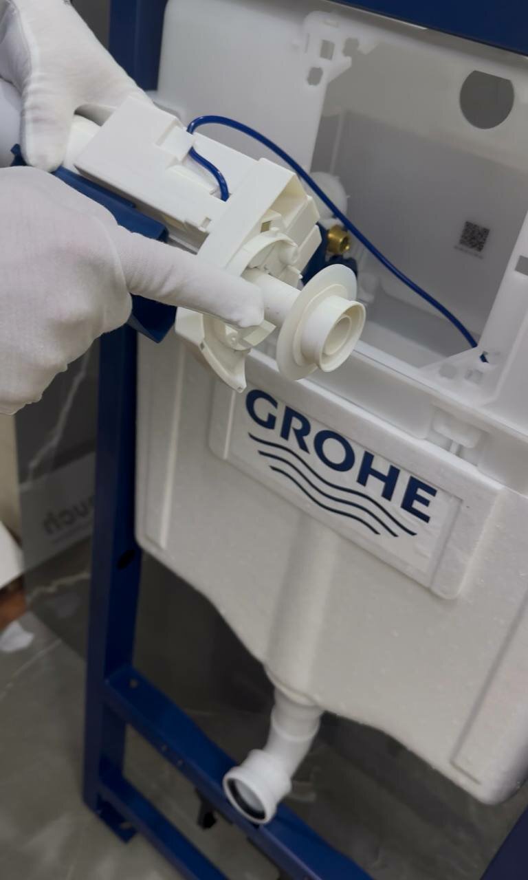 Уплотнительное кольцо сливного механизма Грое, силикон, 1 шт, бесцветное