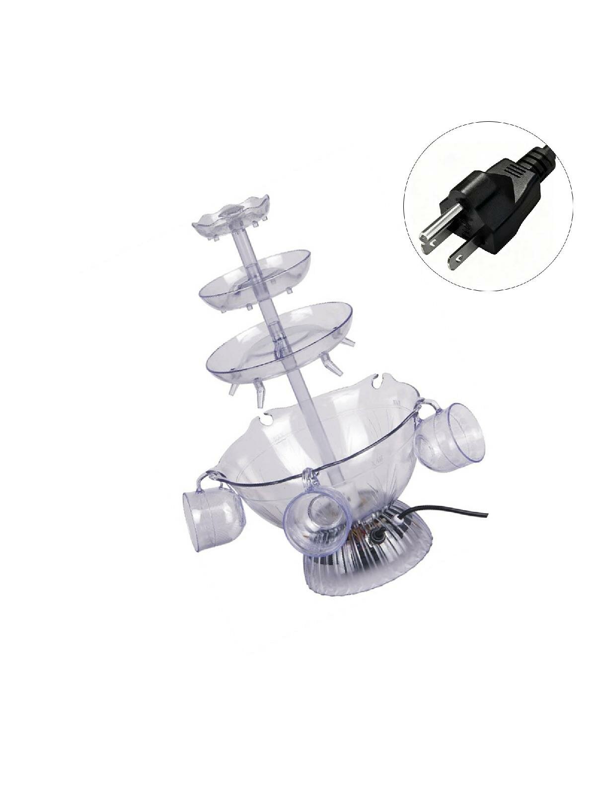 Твердый АБС-фонтан для напитков Напряжением 220 В, очищающий потоки для праздничных украшений