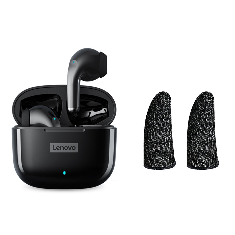 Наушники беспроводные унисекс Lenovo LP40Pro Mini Portable, черные, совместим с Android/iOS/Harmony,