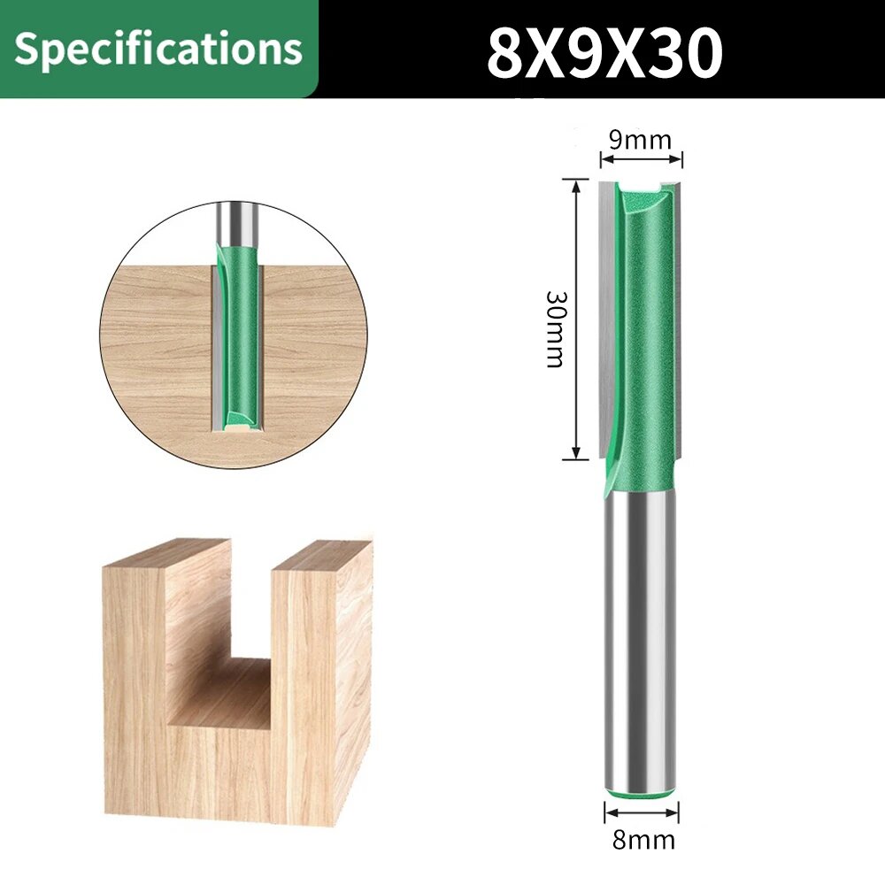 Фреза по дереву VACK 8 мм, карбид вольфрама, 3-20 мм 8X9X30mm