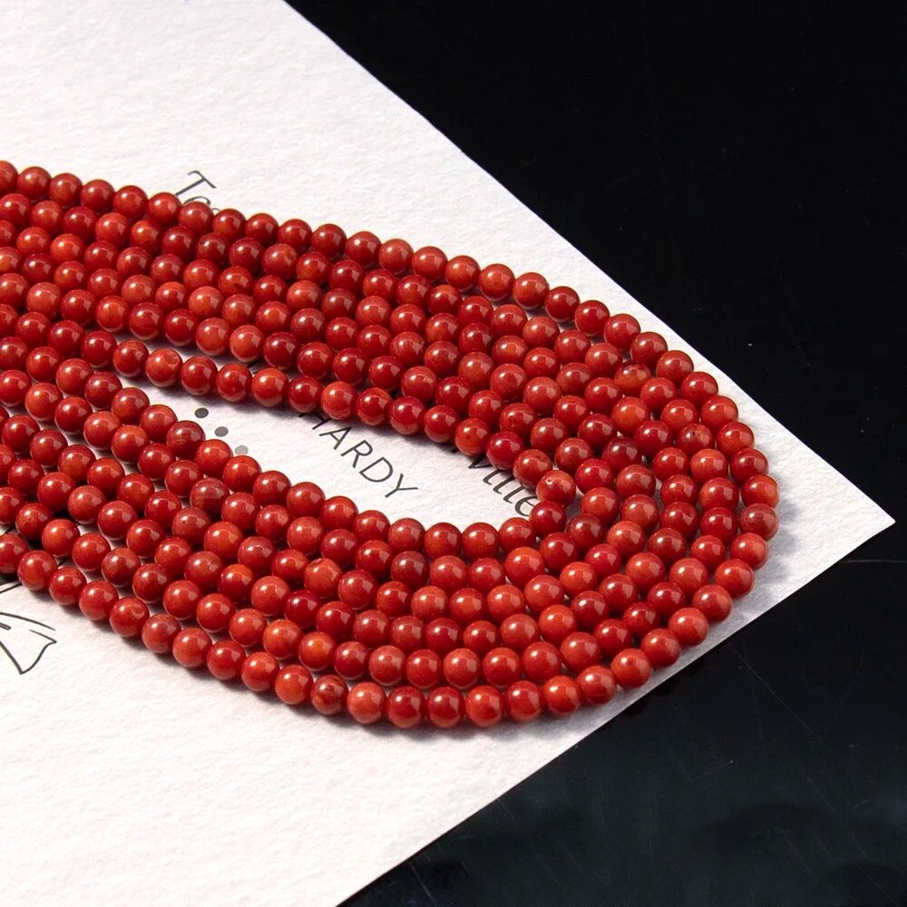 Натуральные коралловые бусины 40 см