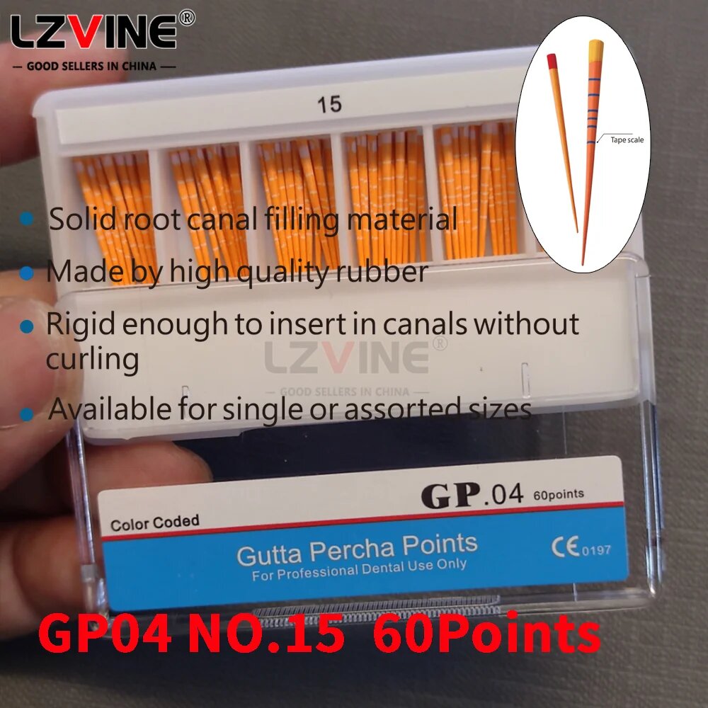 Gutta Percha Points GP04 NO.15 60Points