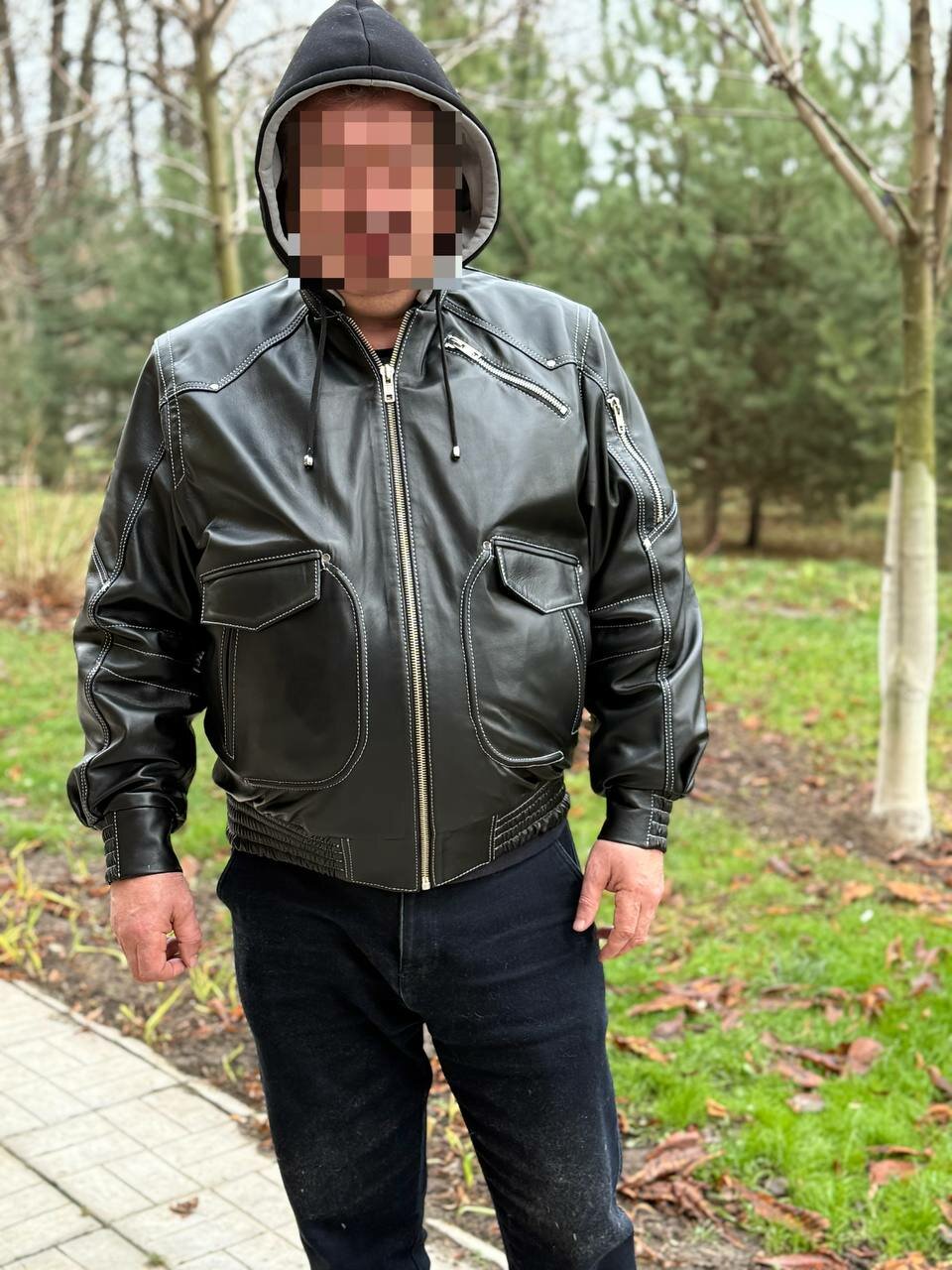 Куртка кожаная