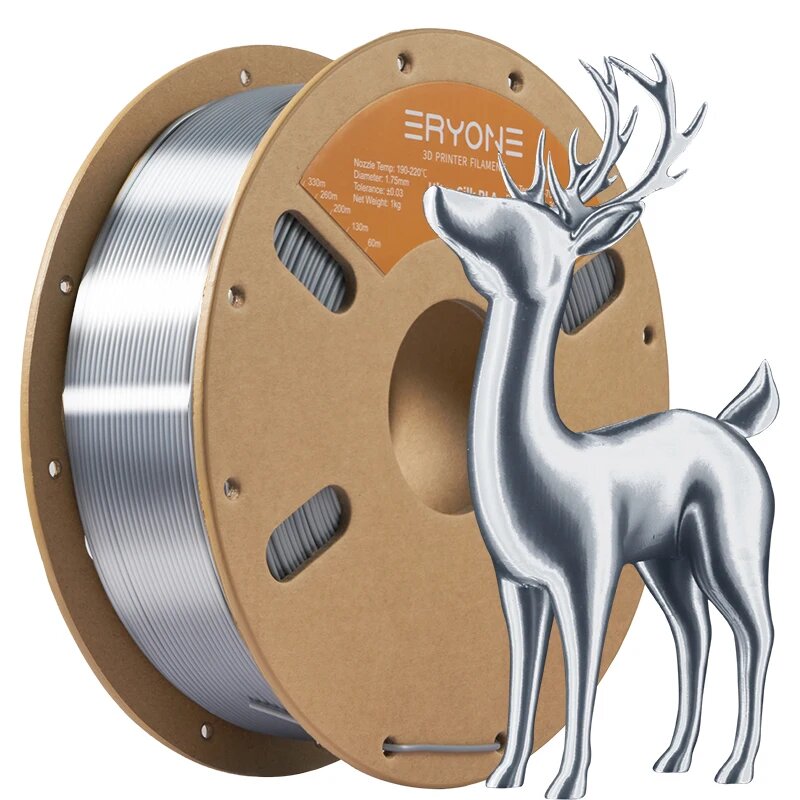 ERYONE Ultra SILK Silver PLA филамент для 3D-печати