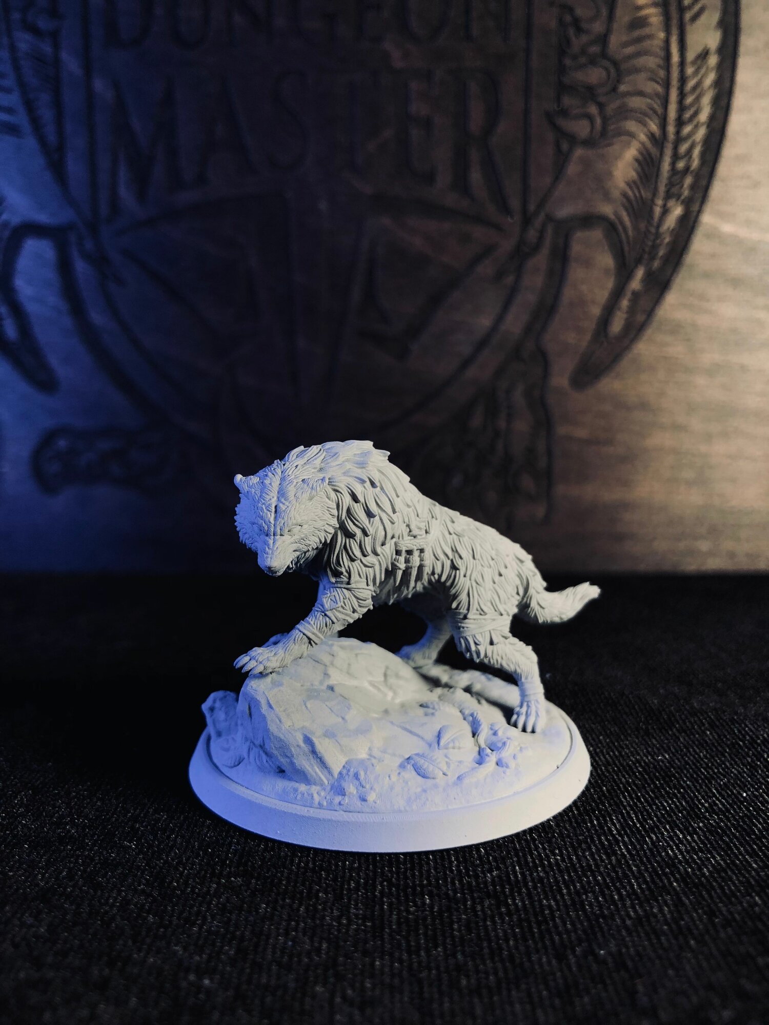 Воин Севера, Лютоволк, викинги - Миниатюра для настольных игр DnD, ДнД, Dungeons & Dragons, Pathfinder.