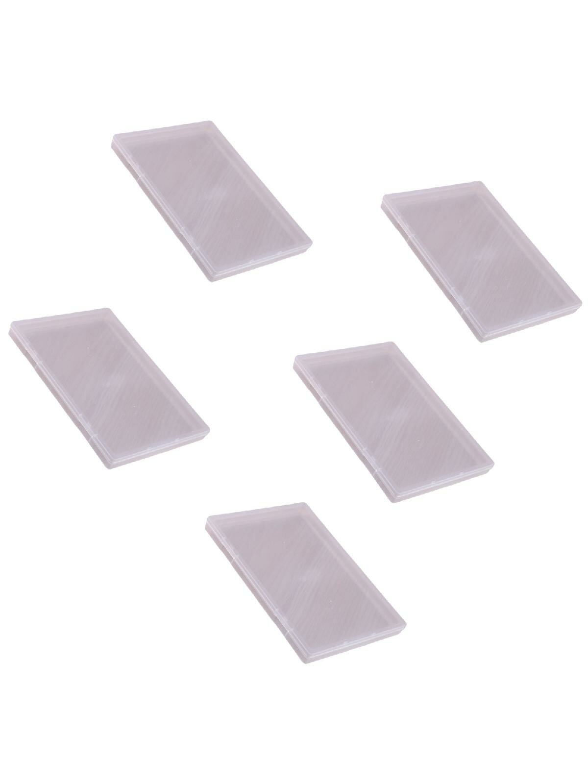 5 Штук штабелируемых плоских коробок Прозрачный контейнер для хранения писем и бумаги