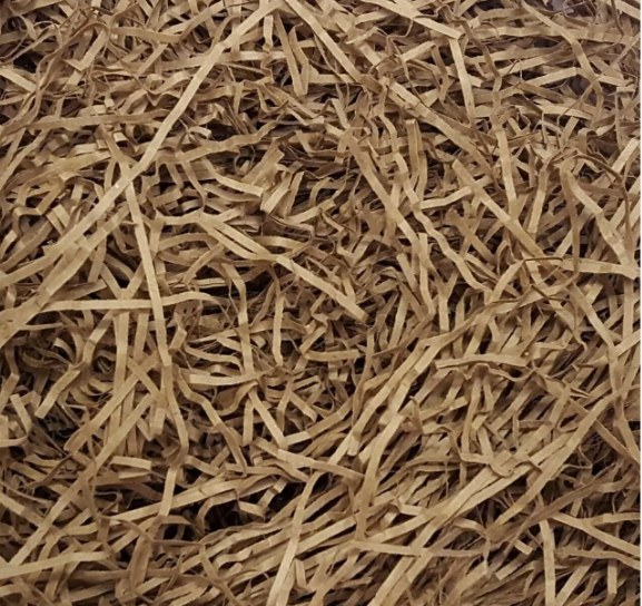 Наполнитель для подарков бумажный Крафт-коричневый 100г, наполнитель для коробок подарочный, упаковки товара, гофрированный 3мм