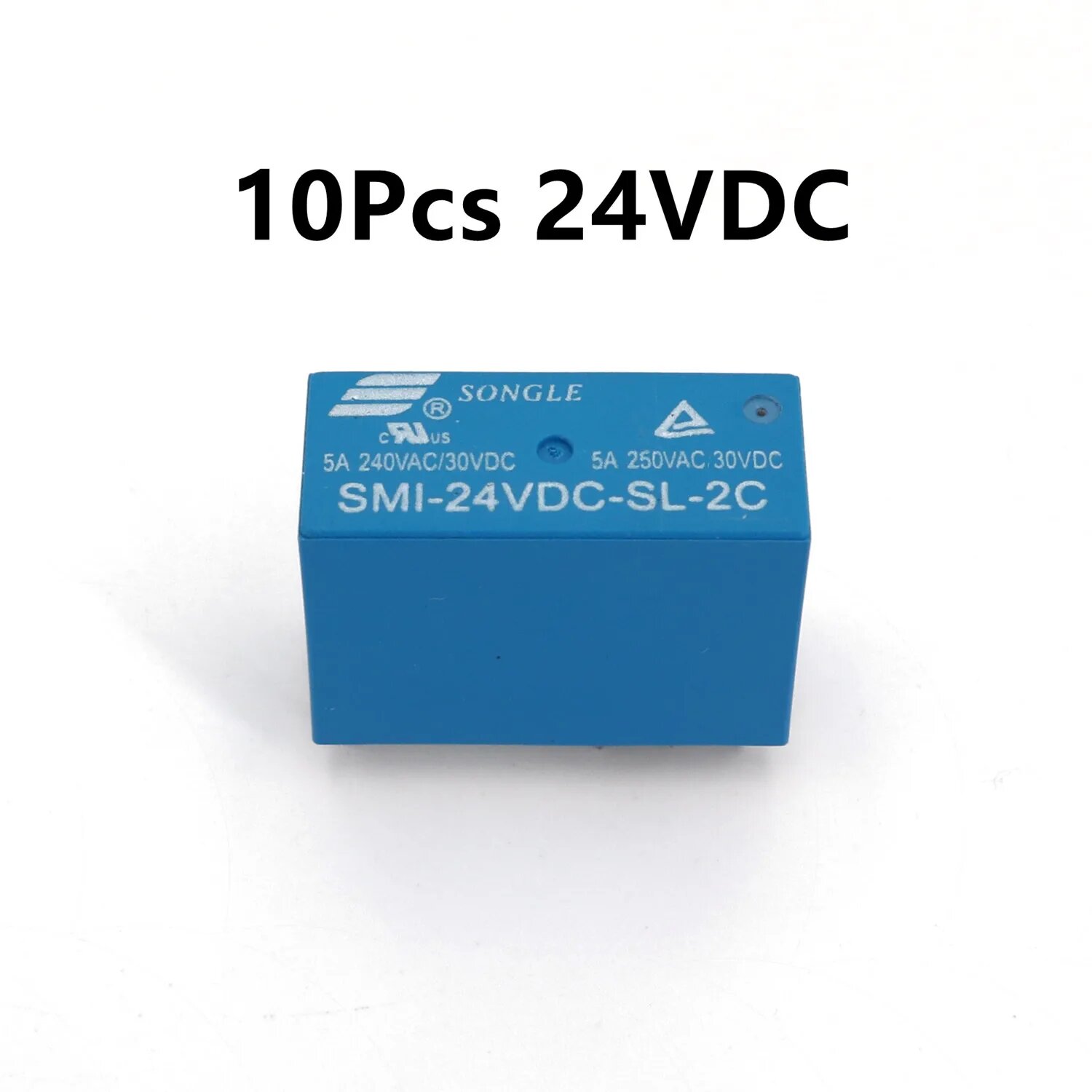 10 шт. SMI-2P серии DC 5 В 12 В 24 В крепление на печатную плату 8-контактное мини-реле мощности DPDT 5A/250 В переменного тока