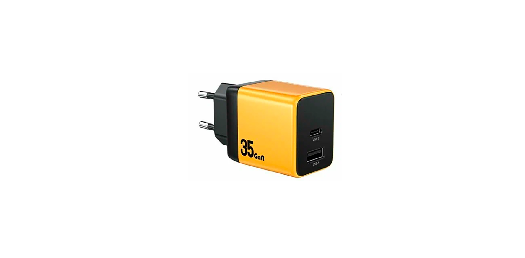 Блок питания Wekome Keylour Series 35W GaN Charger USB-C*1 USB-A*1 (WP-U36) Yellow