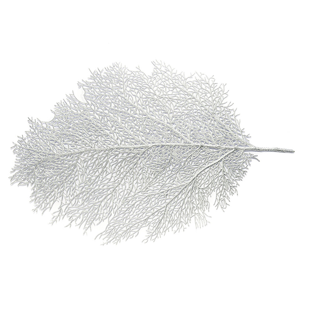 Кухонный подносящий мат для обеда Рождественский имитационный растение искусственные листья подстаканник для стола декоративная подкладка для стола декор стола украшение вечеринки, материал EVA (Тип 1~5), PP (Тип 6&7), Тип 1#~7# (по выбору), размер