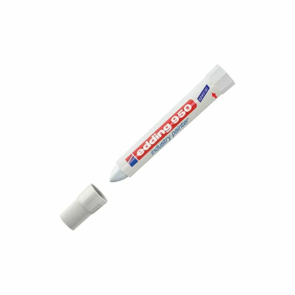 Маркер EDDING промышленный E 950/49 для шероховатых и ржавых поверхностей белый (10 мм) 35726