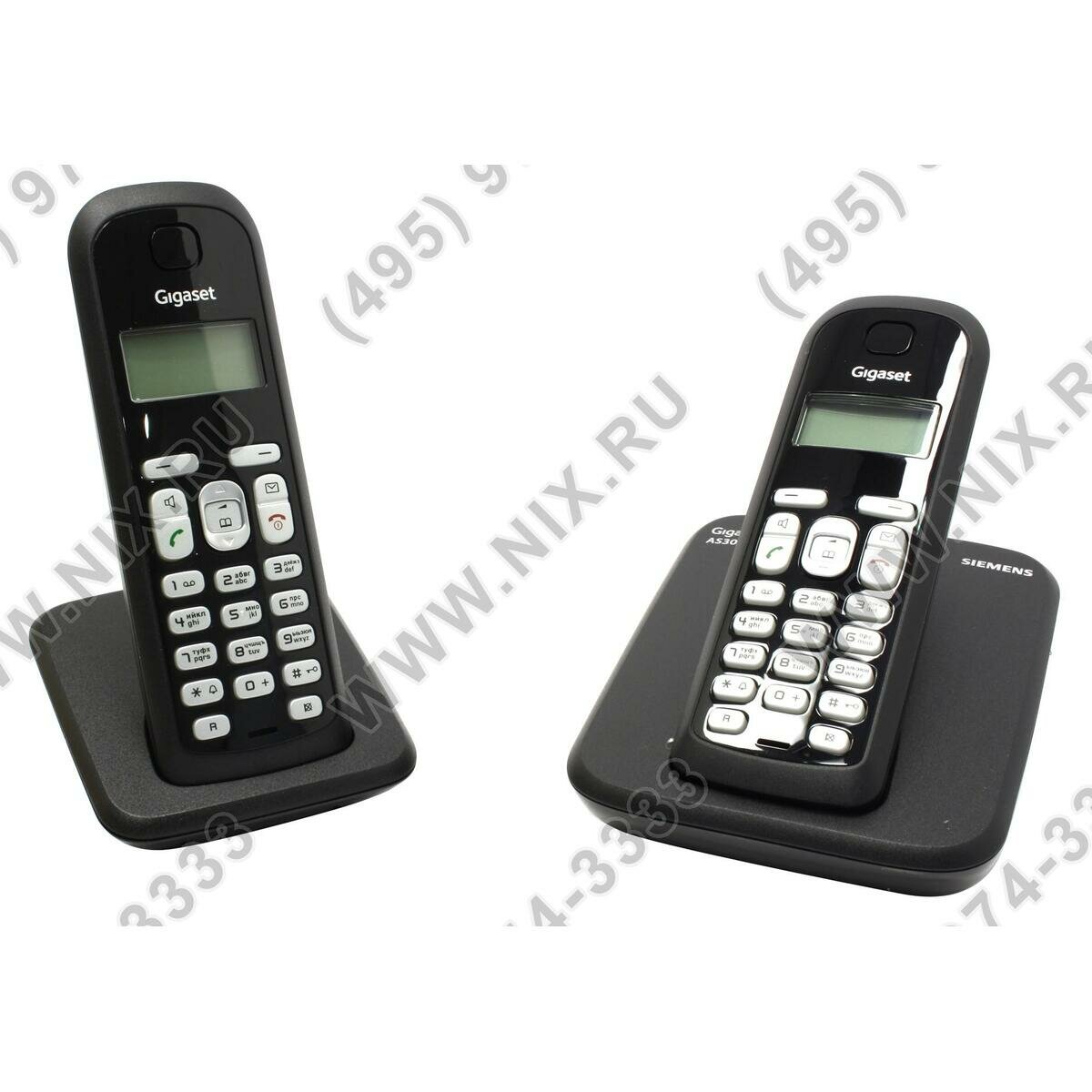 Беспроводной телефон Siemens Gigaset AS300 DUO, две трубки, громкая связь