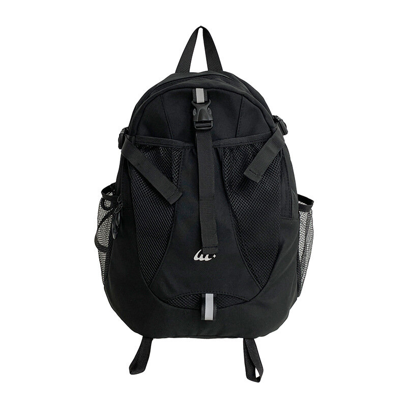 Спортивный рюкзак, нейлоновая школьная сумка, большой студенческий рюкзак, легкий, для женщин и мужчин, серый