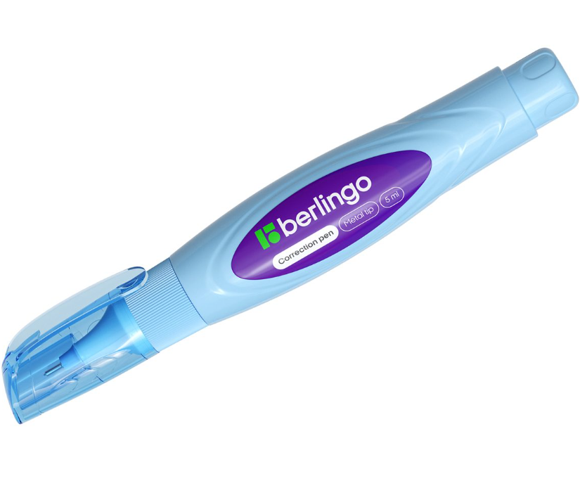 Корректирующий карандаш Berlingo, 05мл, металлический наконечник