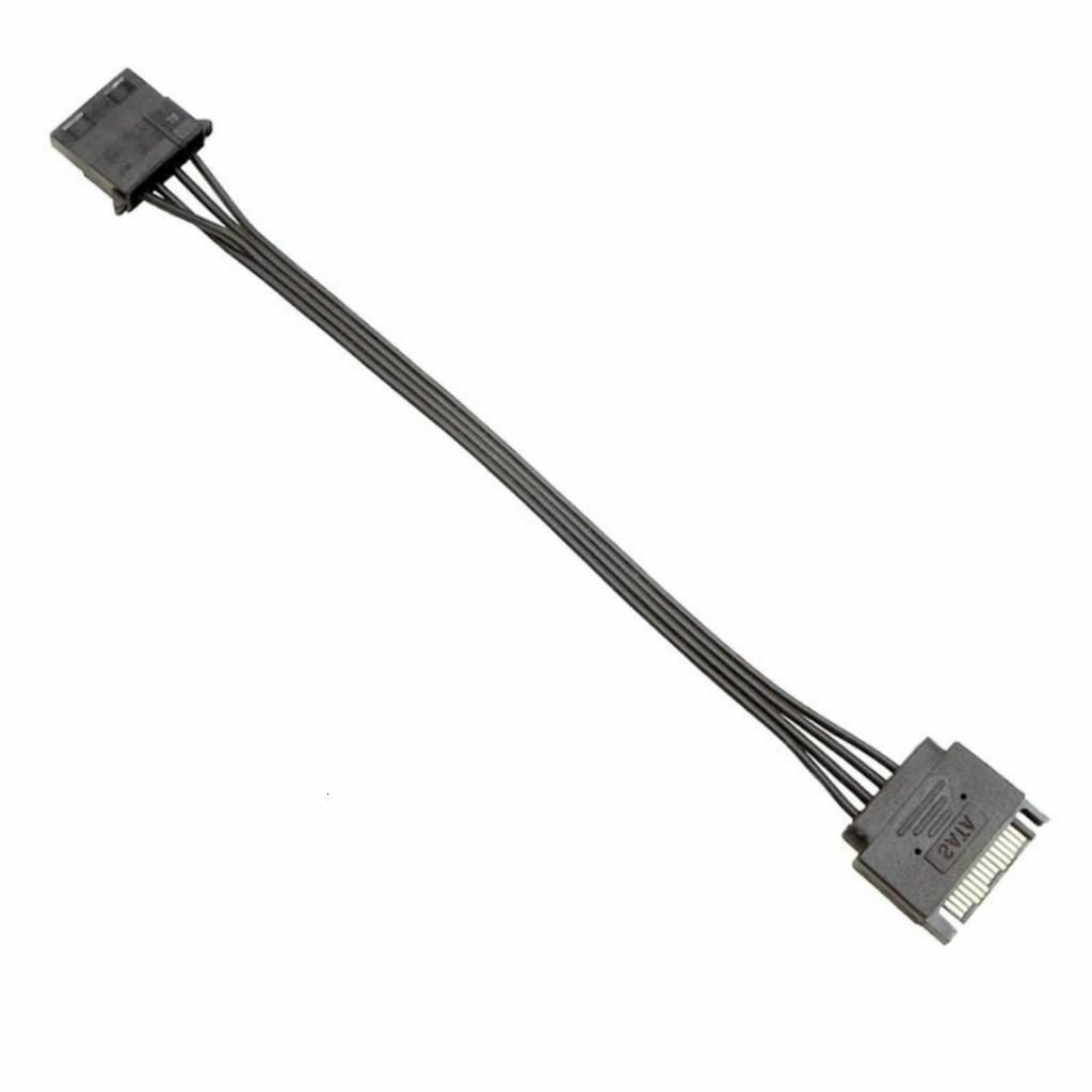 Кабель питания 15Pin с разъёмом 1/2 4Pin для жёсткого диска, - 1 to 1