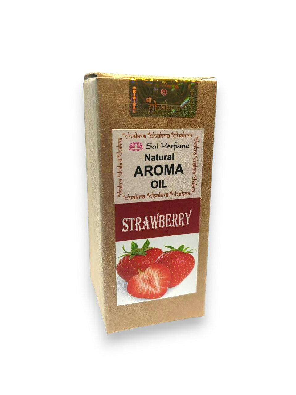Natural Aroma Oil STRAWBERRY, Shri Chakra (Натуральное ароматическое масло клубника, Шри Чакра), 10 мл.