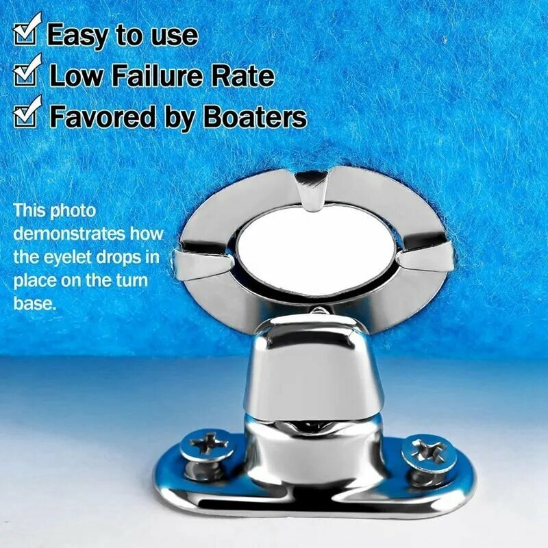 Поворотная скоба металлическая с люверсом 20шт