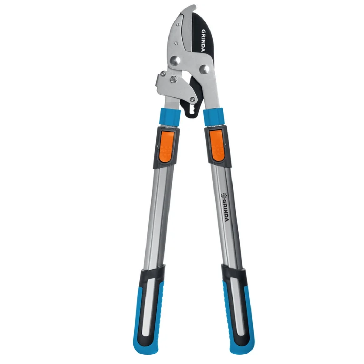 Сучкорез GRINDA TX-980A, телескопический, храповый, синий/серебристый