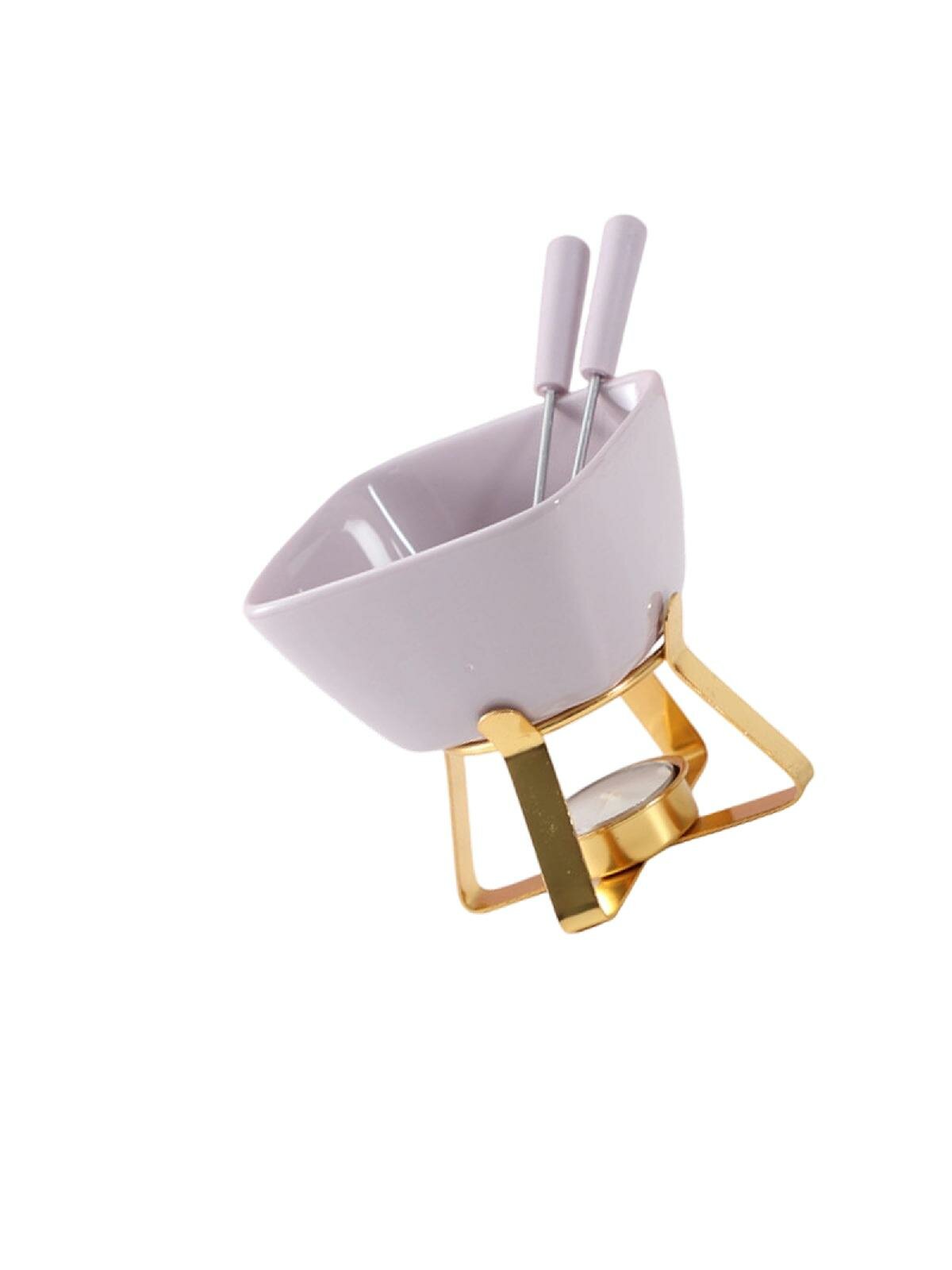 Керамические подогреватели для фондю Легкий фарфоровый горшочек для плавления шоколада и сыра