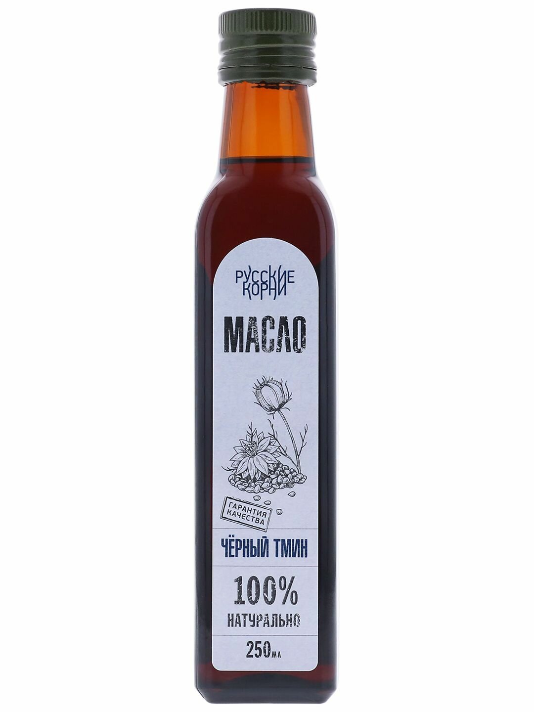 Mасло черного тмина олодный отжим Русские корни 250 мл