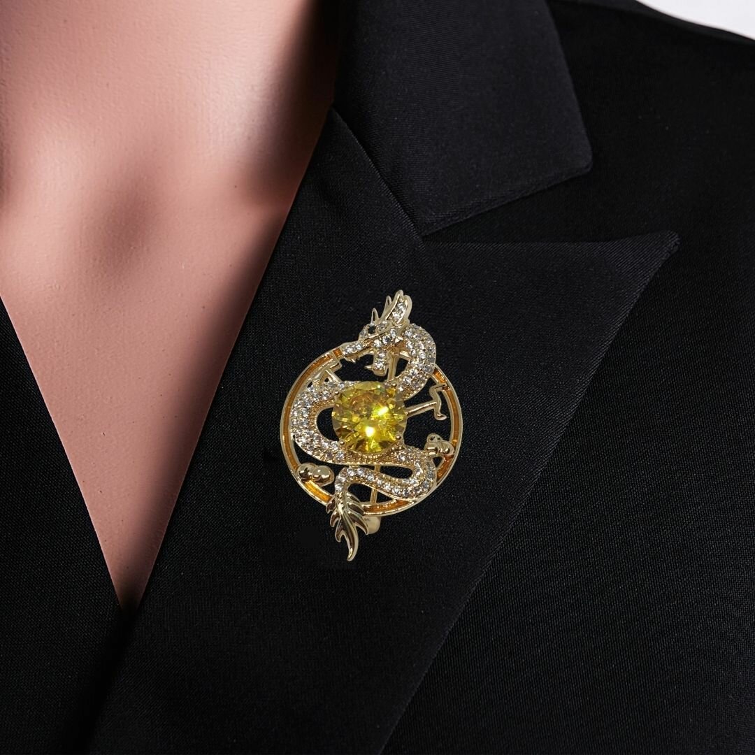 Брошь, стразы, кристалл