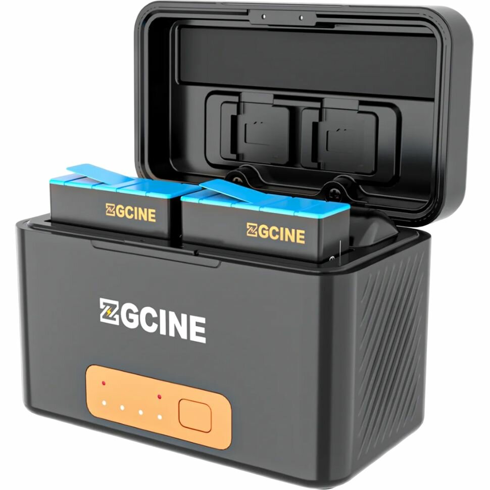 2 аккумулятора GoPro 901 + зарядный кейс ZGCine PS-G10 MINI Kit 2