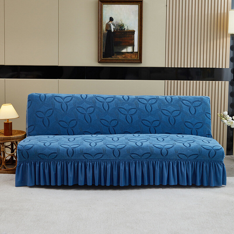 Чехол для дивана без подлокотников, утолщенный, полный обхват, эластичная ткань, чехол для дивана-кровати, складной, универсальный для всех сезонов