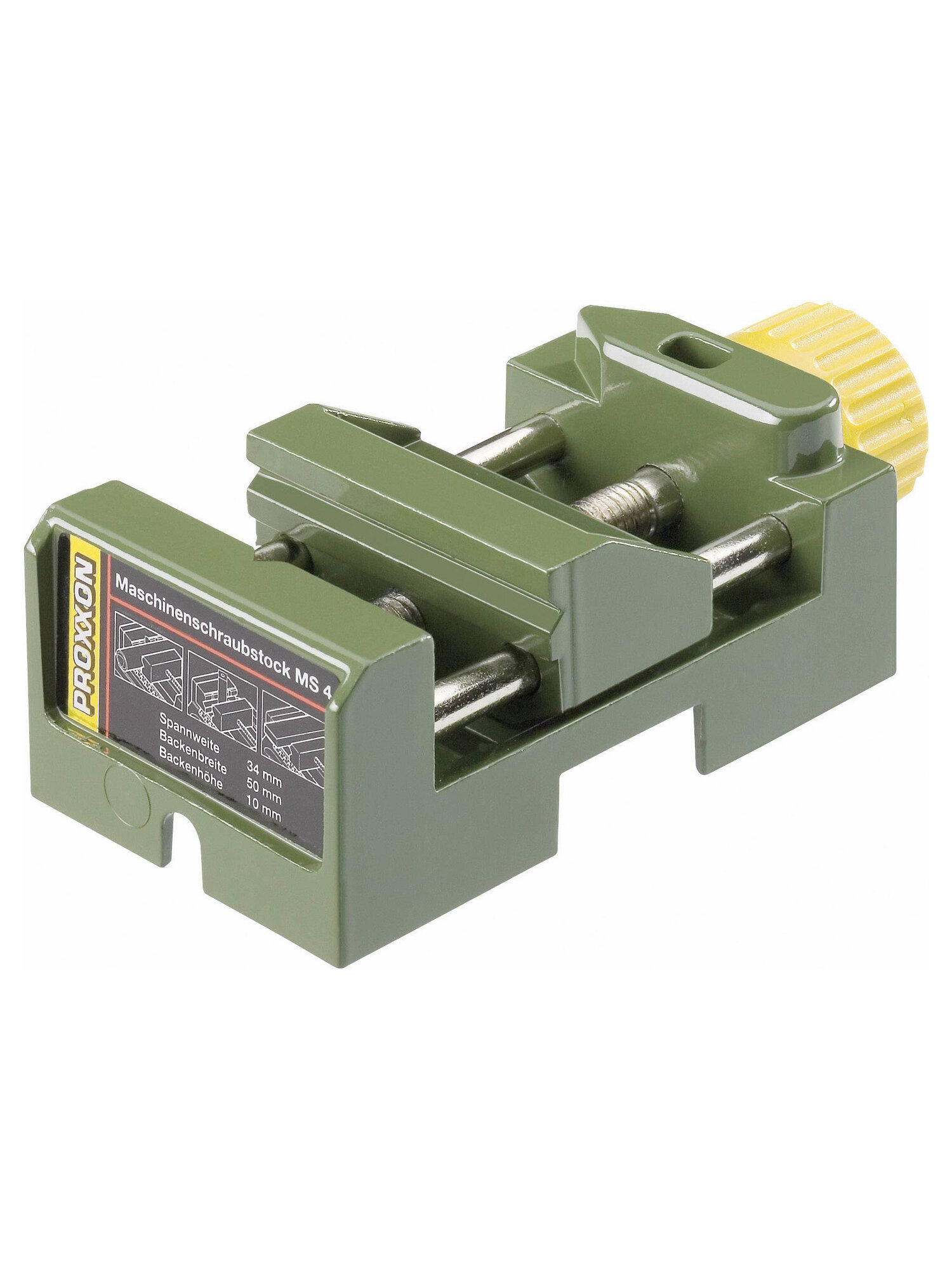 Тиски Proxxon MS4, для работы со станинами и со сверлильными станками, 28132