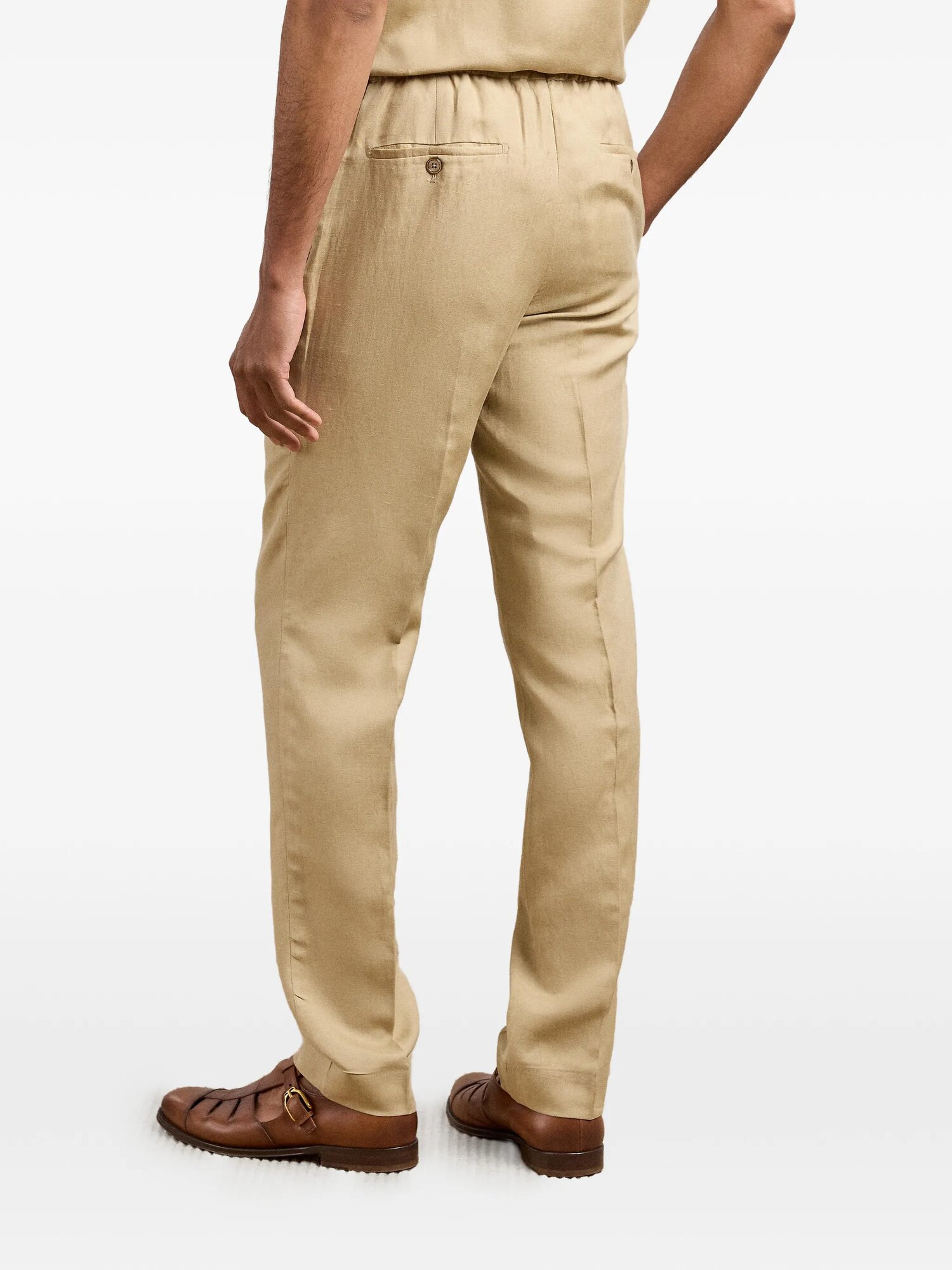 Брюки Ralph Lauren Purple Label Hand-tailored drawstring trousers, размер L — фото 1