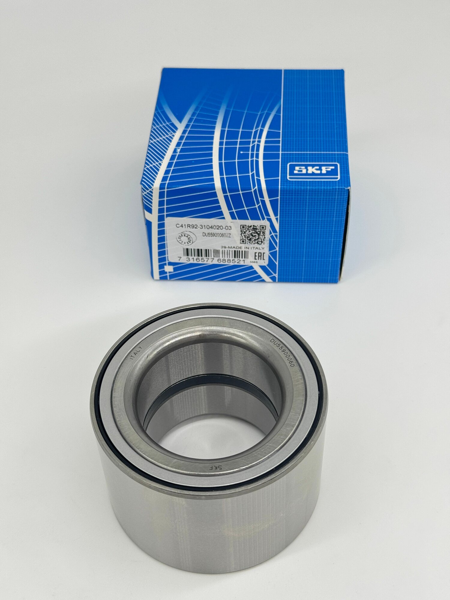 Подшипник ступицы SKF DU55900060ZZ Газель NEXT 4,6т, IVECO Daily задней (55х90х60 мм) (с крепежем) арт C41R92-3104020