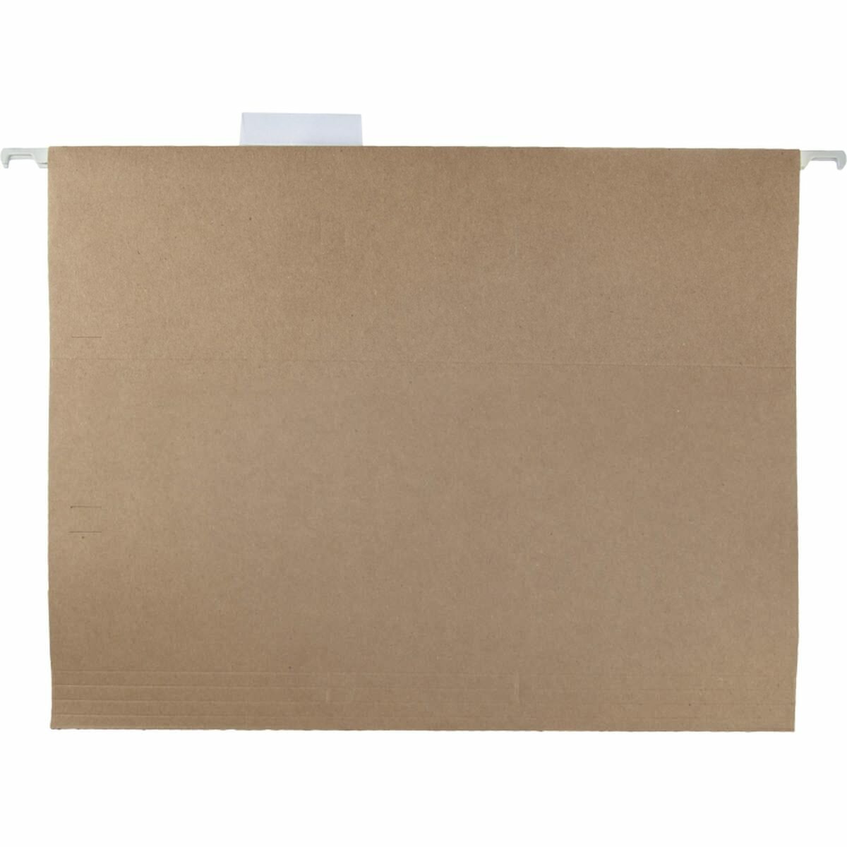 Подвесная папка Foolscap Attache Economy (до 80 листов, картон) коричневая, 10шт.