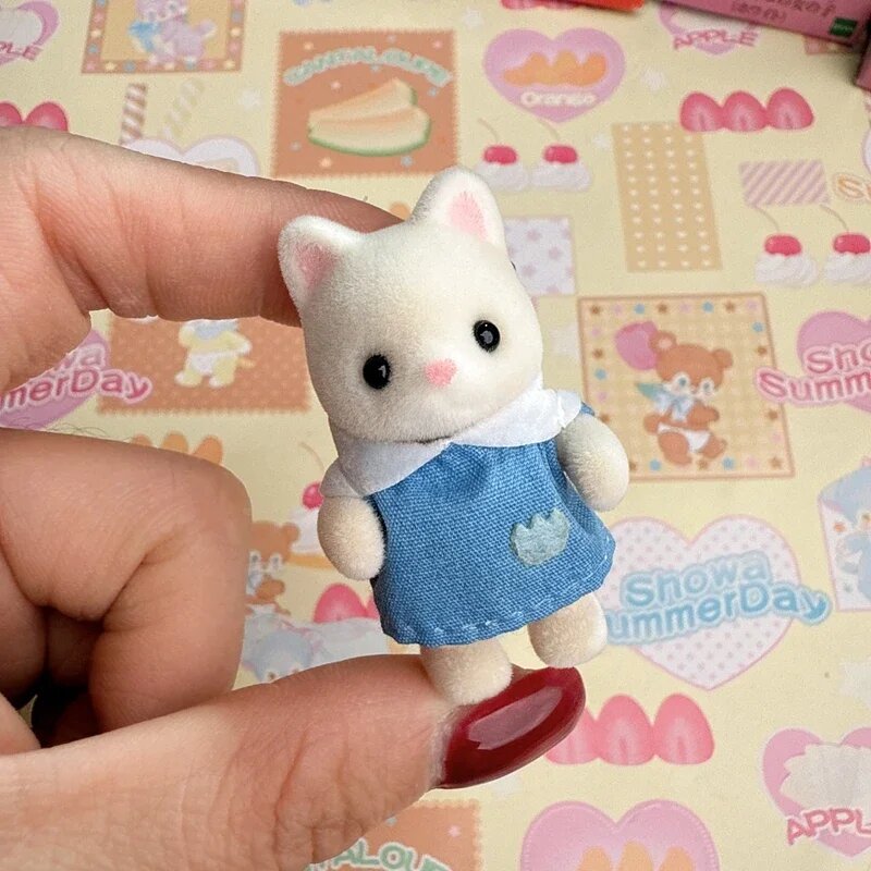 Сylvanian Families, котенок, белый, 4 см