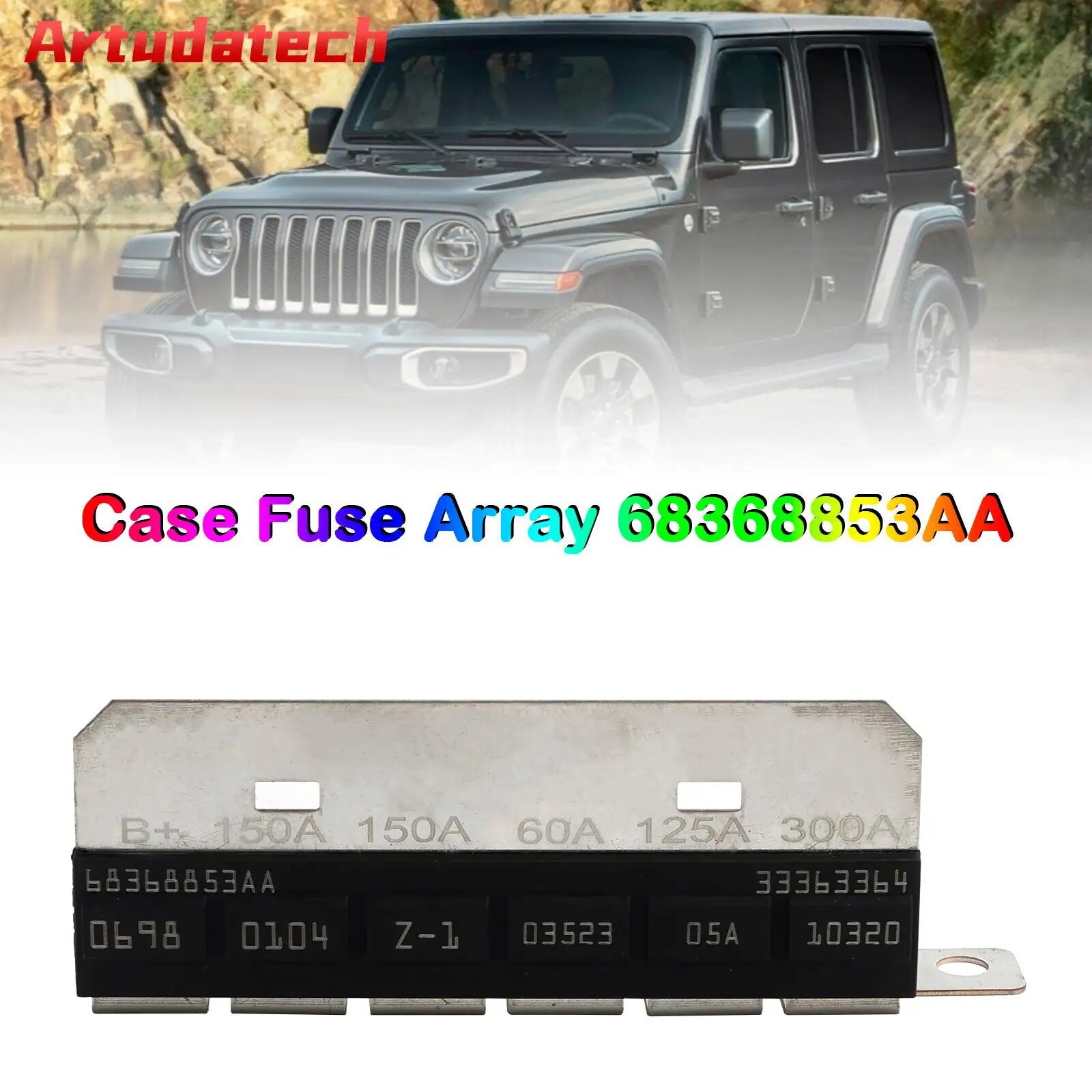Предохранительный массив корпуса Artudatech 68368853 AA для JEEP WRANGLER JL Z 2018-2023 Автомобильные аксессуары