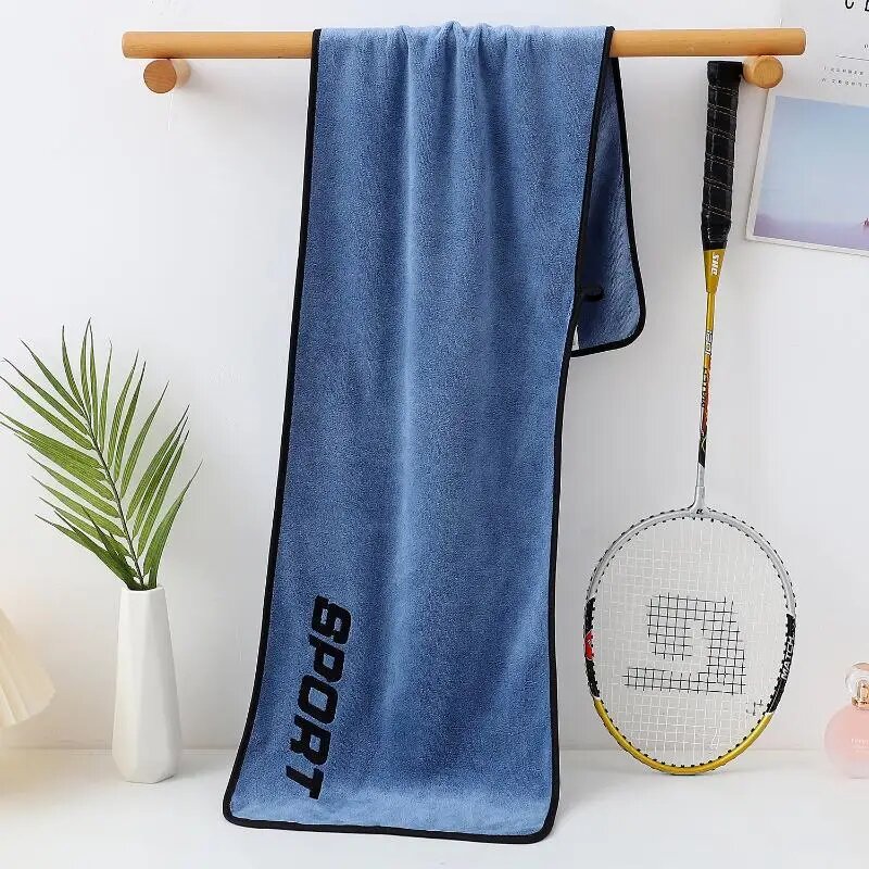 Спортивное полотенце синее, Blue, Ultra-fine Fiber
