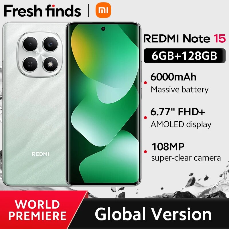 Смартфон Xiaomi Redmi Note 15, 6/128ГБ, global